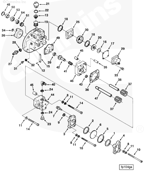 Genuine Machinery Engine Spare Parts Cummins N14 Engine Fuel Pump ...